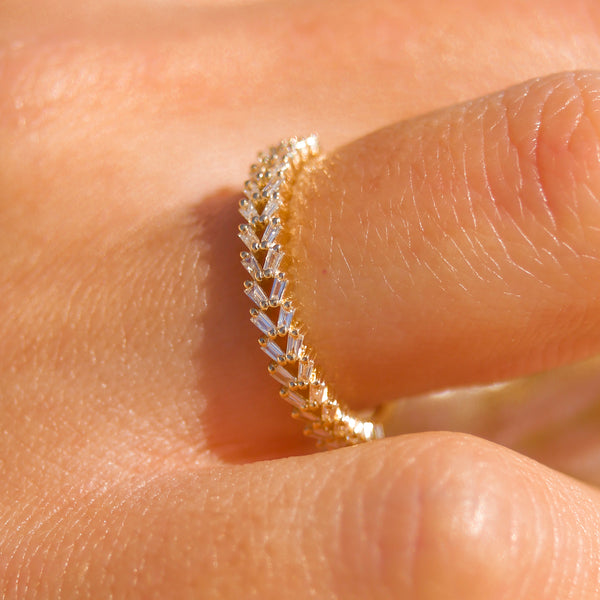 10kt Gold Diamond Rope Ring for Sale | La Kaiser